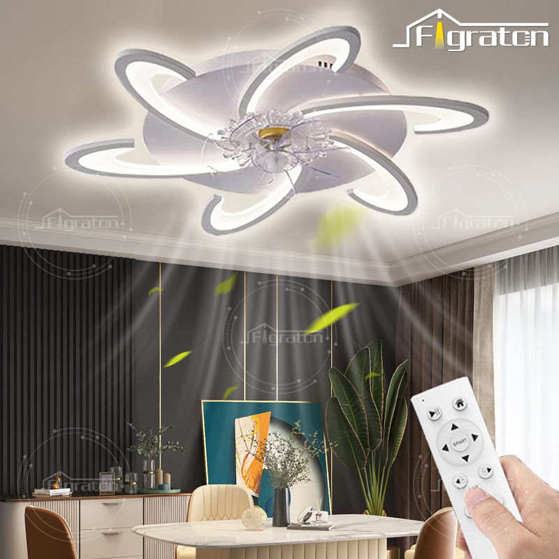 Jual Remote Kipas Lampu Kipas Angin Ruang Tamu Gantung Plafon 2in1 ...