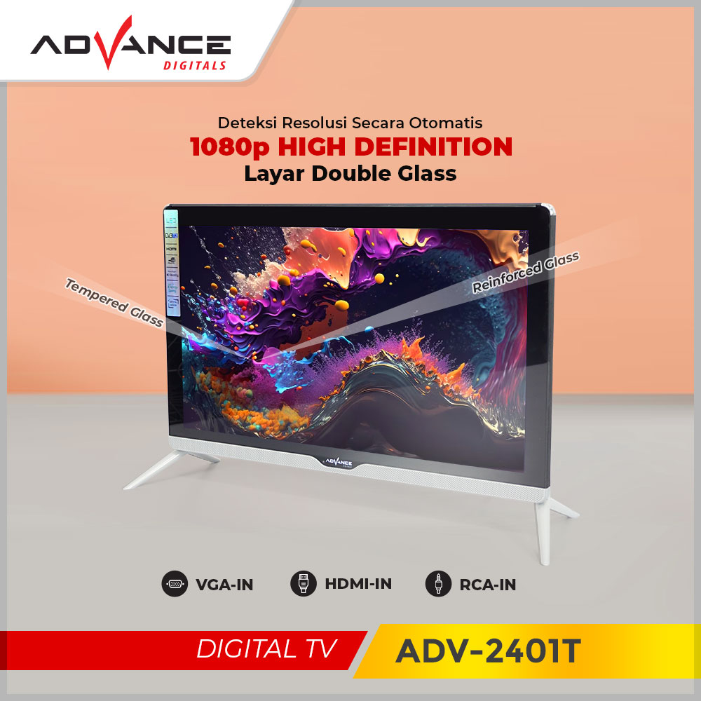 Jual ( GRATIS PACKING KAYU ) Advance Televisi Led Digital TV HD 24 inch ...