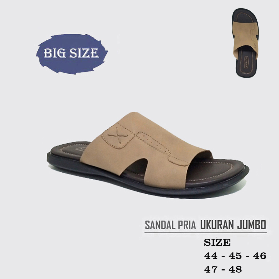 Jual Nomor 44 45 46 47 48 - Sandal Kulit Pria Selop Ukuran Super Big ...