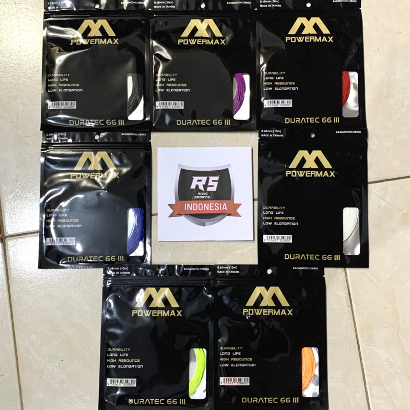 Jual SENAR BADMINTON POWERMAX DURATEC 66 III ORIGINAL MADE IN TAIWAN ...
