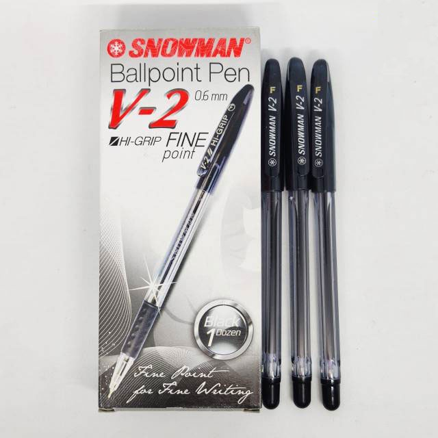 Jual BOLPEN / PEN / PULPEN / BOLPOINT SNOWMAN V-2 V2 0.6MM FINE ISI ...