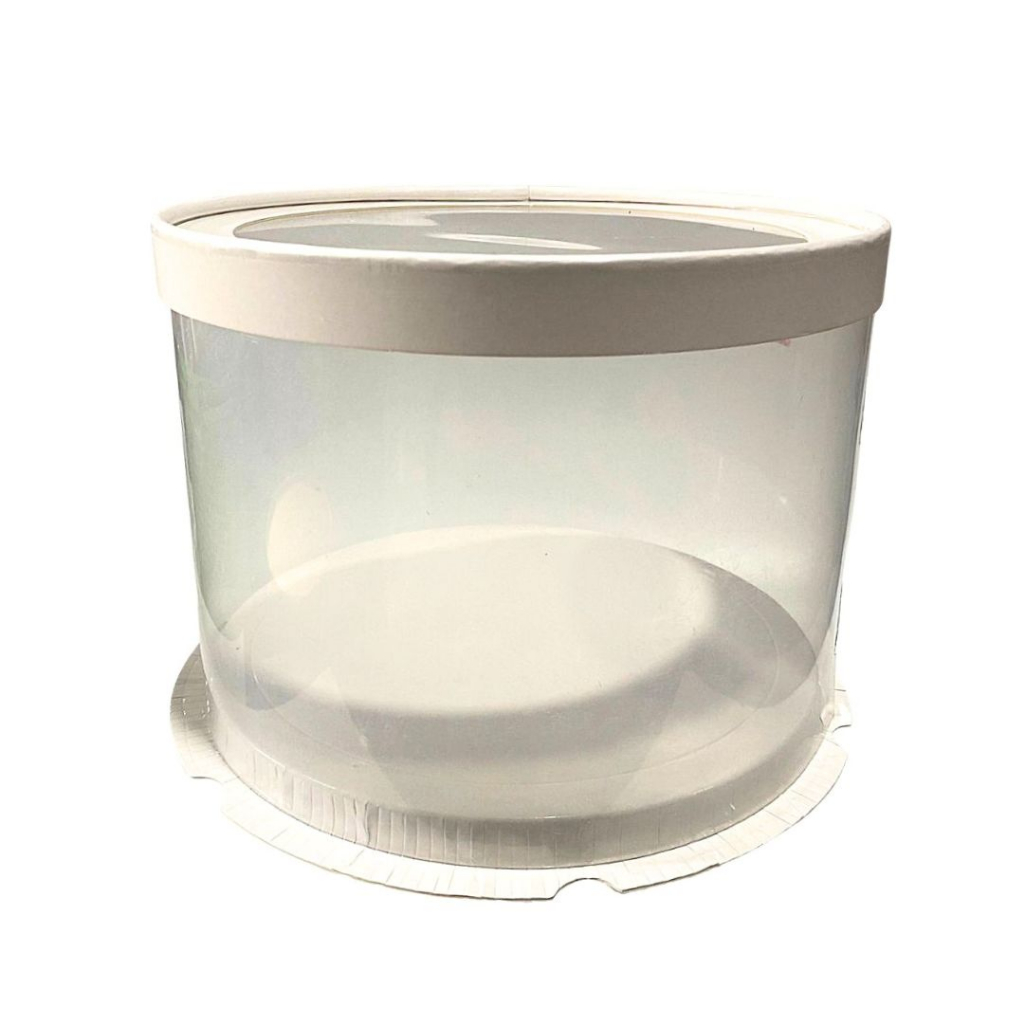 Jual Cake Box Mika Tabung Atap Transparan 26x26x24 cm | Shopee Indonesia