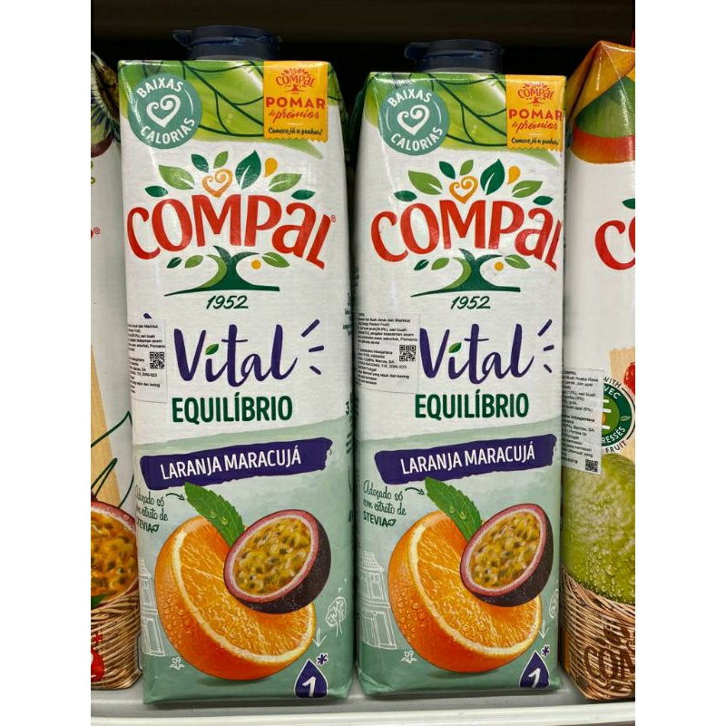 Jual Juice Compal Vital Equilibrio Orange Passion fruit | Jus buah ...