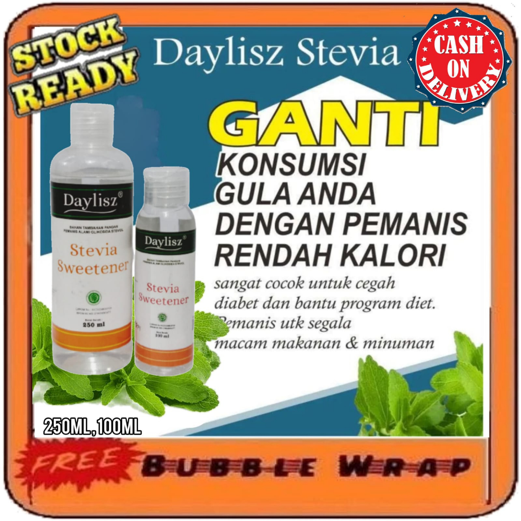 Jual Gula Stevia cair Sweetener Daylisz 0 kalori sweetener Pemanis ...
