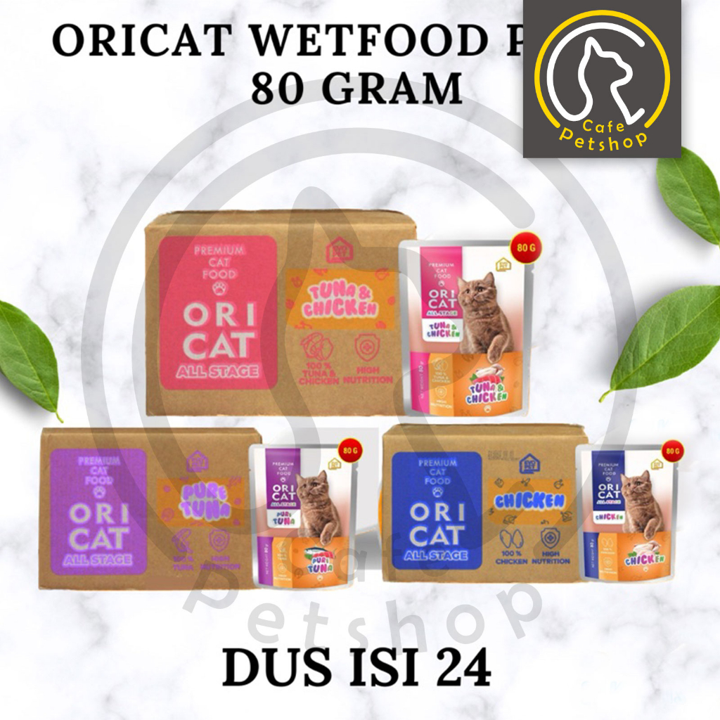 Jual Oricat Wetfood Pouch / Sachet 1 Dus isi 24 Makanan Kucing Ori Cat ...
