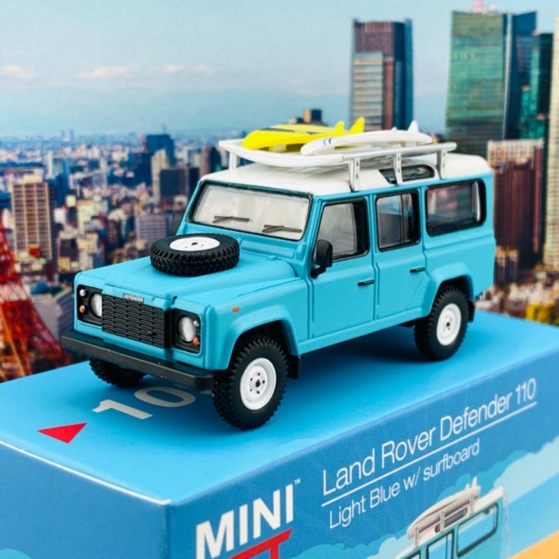 Jual MINIGT 1/64 diecast Land Rover Defender 110 with Surfboard ...
