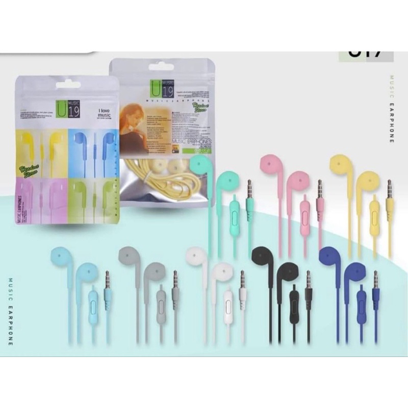 Jual Headset Handsfree Maracon U19 Bass With Mic Suara jernih | Shopee ...