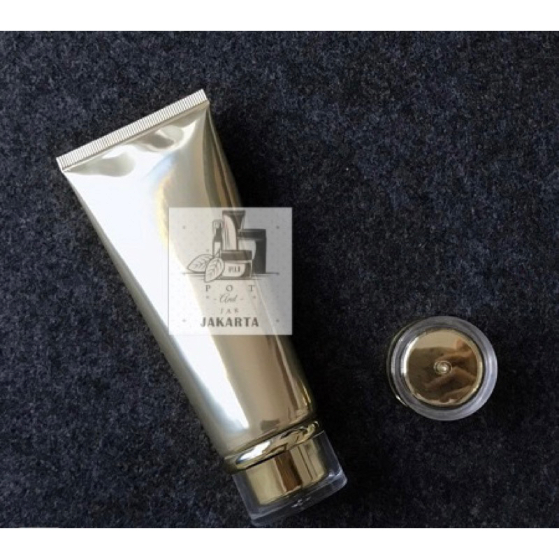 Jual 100ml Botol Soft Tube lotion/botol kilap Navy Emas Putih Ivory ...