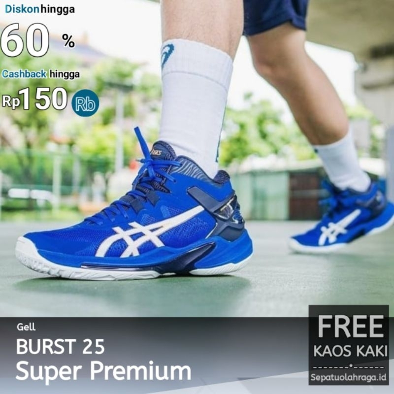 Jual ASIC TERLARIS Sepatu Voly Mid / Sepatu Voli Terlaris / Sepatu ...