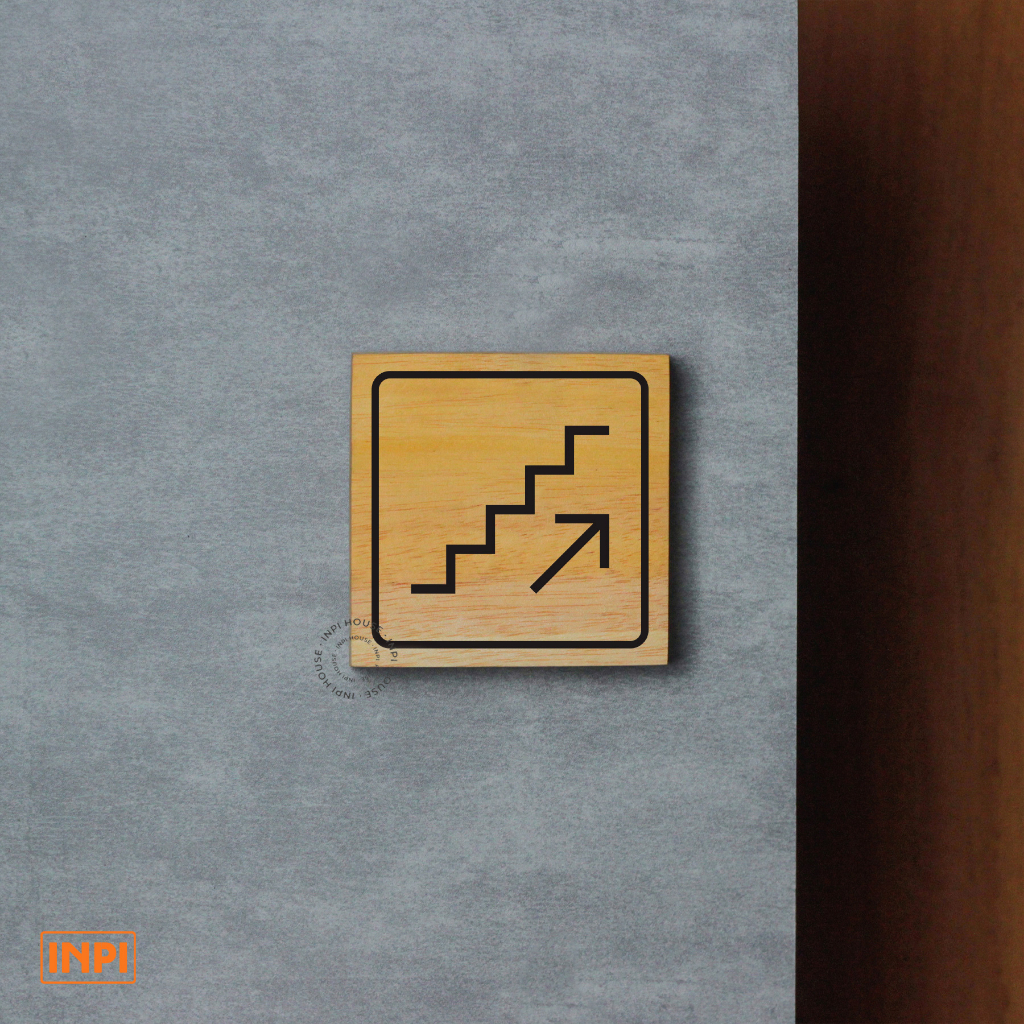 Jual sign tangga naik - up stairs signage - papan tanda - wall sign ...