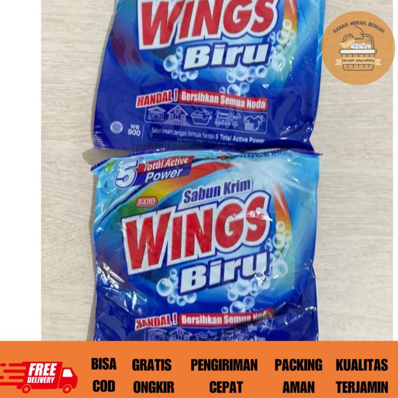 Jual (5 PCS) SABUN COLEK WINGS BIRU | Shopee Indonesia
