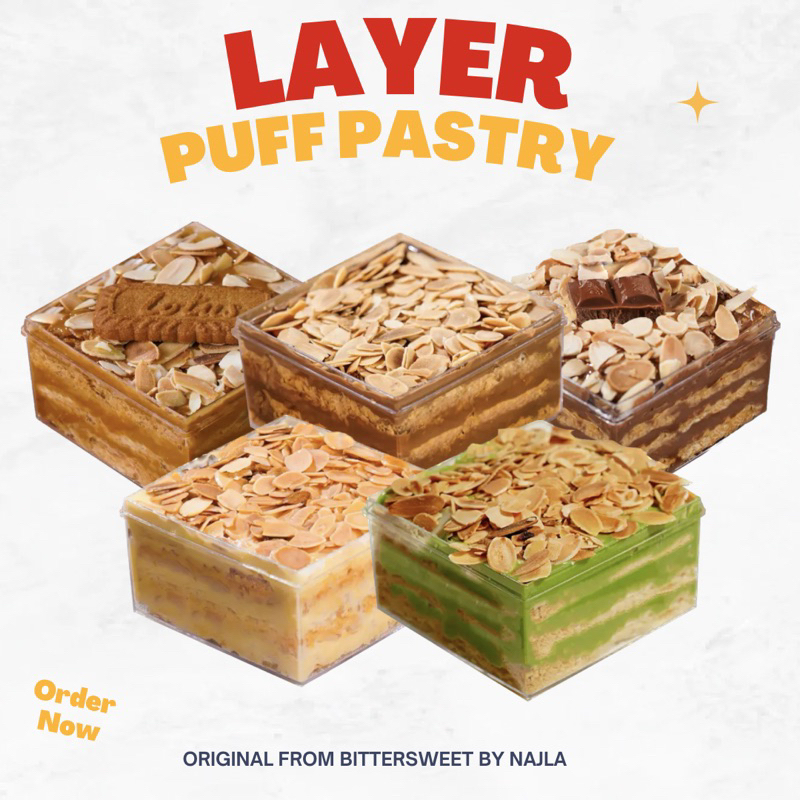 Jual Layer Puff Pastry Bittersweet by Najla | Shopee Indonesia
