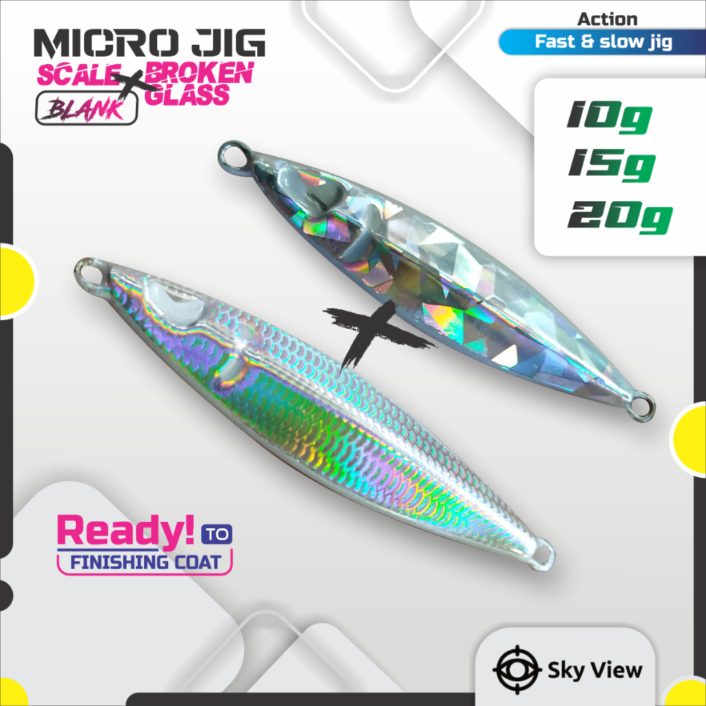 Jual Metal Jig Blank 10 gram 15 gram 20 gram Slow Jig Micro Jig Blank Hologram Foil 10g 15g 20g ...