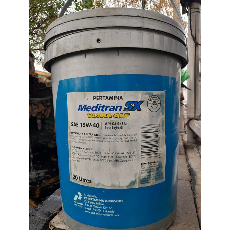 Jual Pertamina Meditran SX Ultra GLE 15W-40 API CI-4 SN repack | Shopee ...