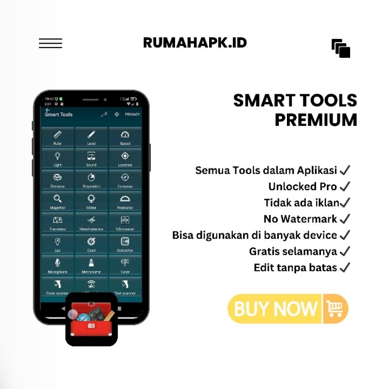 Jual Buy 2 Get 1 Aplikasi Android Smart Tools Pro Terbaru Lifetime Bergaransi Termurah | Shopee ...