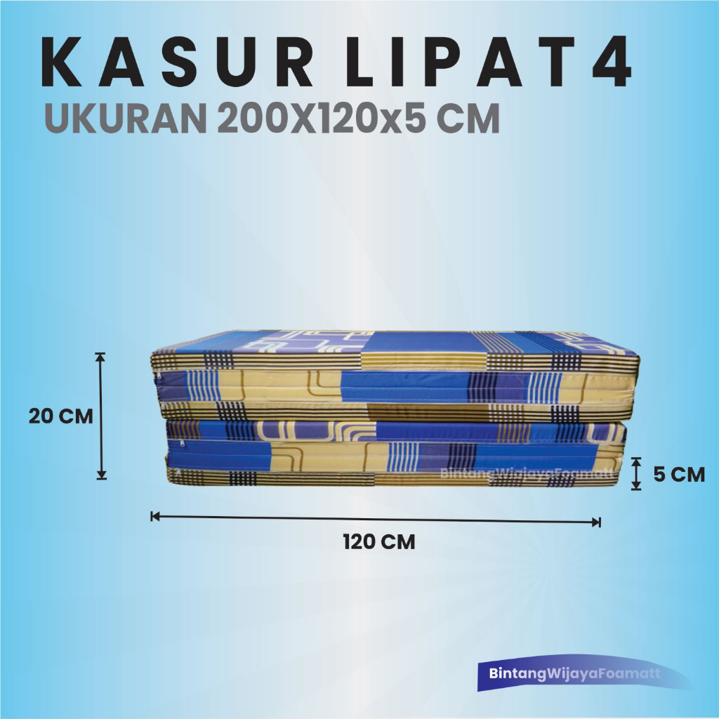 Jual KASUR BUSA / KASUR LIPAT / KASUR BUSA LIPAT 4 TEBAL 5cm Ukuran 200 x 120 x 5 | Shopee Indonesia