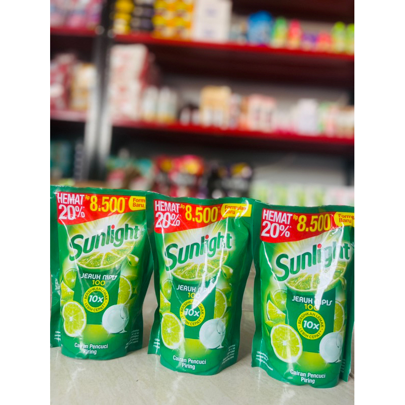 Jual SUNLIGHT cairan pencuci piring JERUK NIPIS 370 ML | Shopee Indonesia