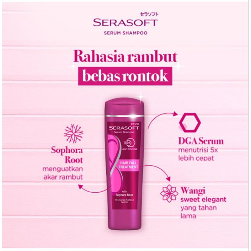 Jual Serasoft Shampo Hair Fall denganTreatment 170mL | Shopee Indonesia