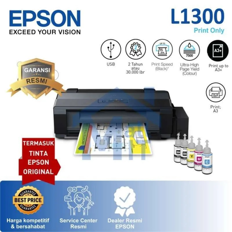 Jual Printer Epson L1300 Ink Tank A3 | Shopee Indonesia
