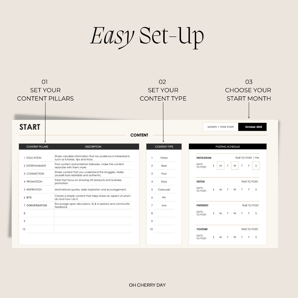 Jual Social Media Planner, Social Media Calendar, Social Media Google ...