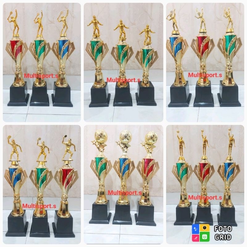 Jual PIALA TROPHY BOLA BADMINTON TENIS MEJA VOLLY BASKET 1 PC | Shopee ...
