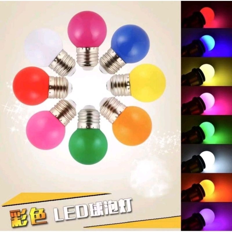 Jual Lampu LED Warna Hias 3w Clear Kuning Oranye Merah Pink Ungu Biru ...