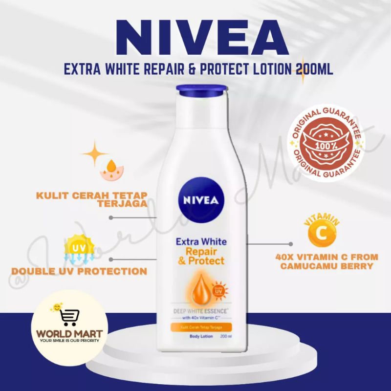 Jual Nivea Extra White Repair And Protect With 40x Vitamin C 100ml
