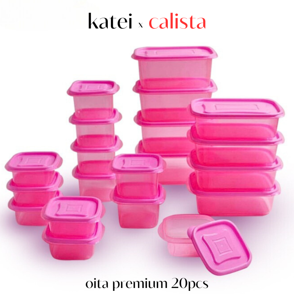 Jual [ CALISTA ] FOOD CONTAINER TOPLES PLASTIK CALISTA OITA SET ISI ...