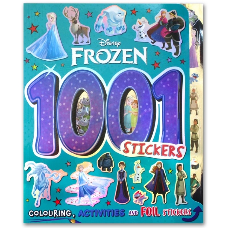 Jual DISNEY FROZEN 1001 STICKERS ( INCLUDES GIANT WALL STICKER ...