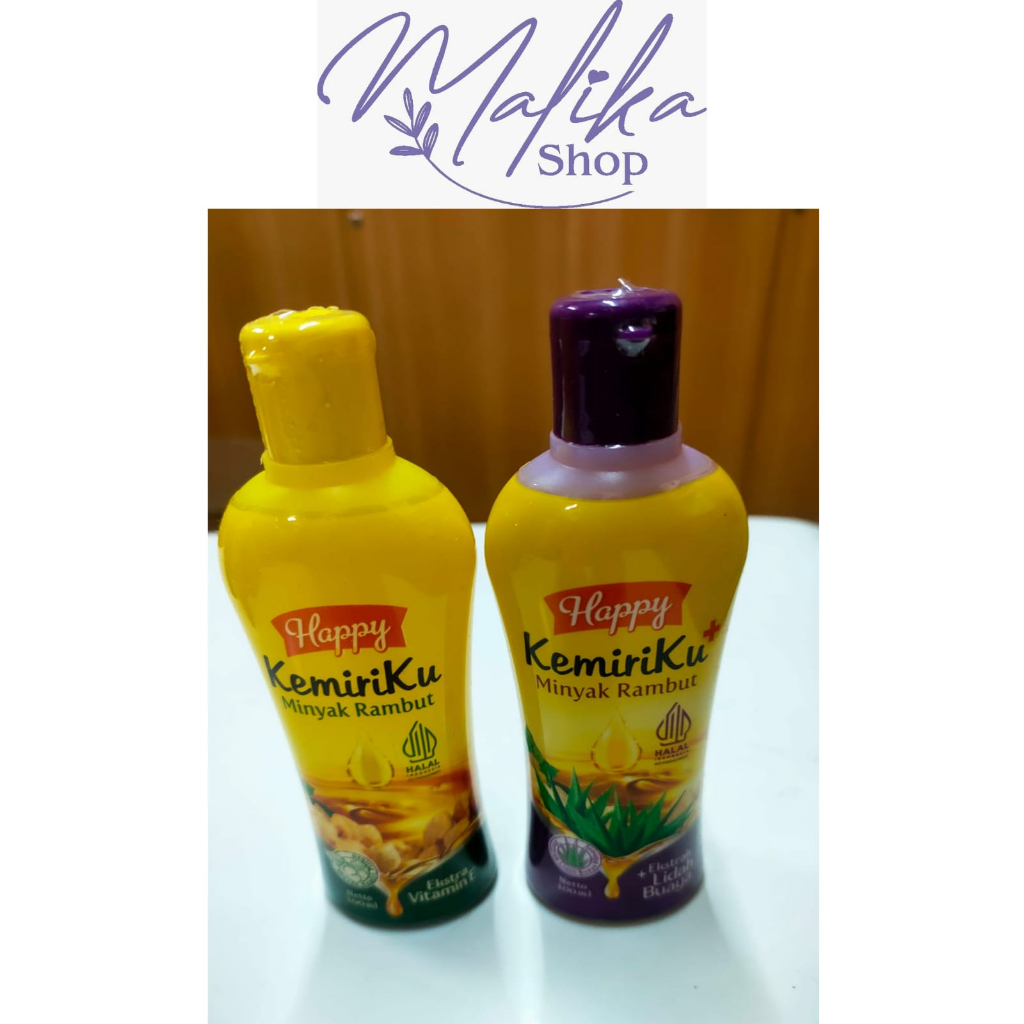 Jual HAPPY KEMIRIKU MINYAK RAMBUT VITAMIN E DAN ALOE VERA 100ML ...