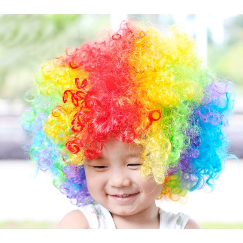 Jual Wig | Rambut Palsu Kribo Allsize | Wig Badut | Wig costplay ...