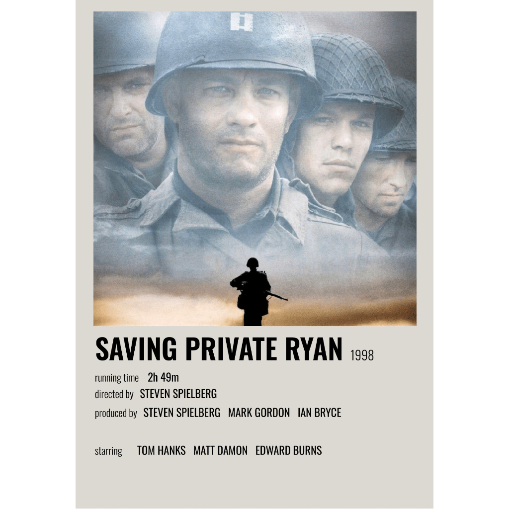 Jual Poster Saving Private Ryan / Aesthetic Wall Decor / Movie Poster ...