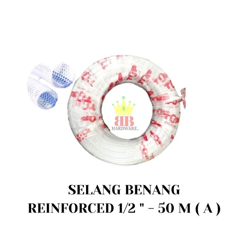 Jual SELANG AIR BENANG REINFORCED 1/2" 3/4" 5/8" - 50 METER / 100 METER / SELANG SERAT BENANG ...