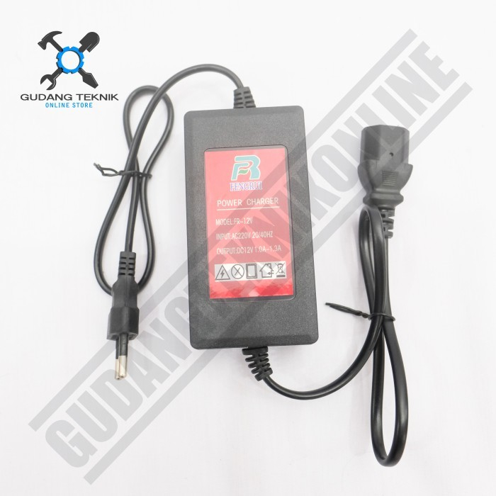 Jual Adaptor Charger Sprayer Hama Elektrik Label MERAH 12V 1A FR12V ...
