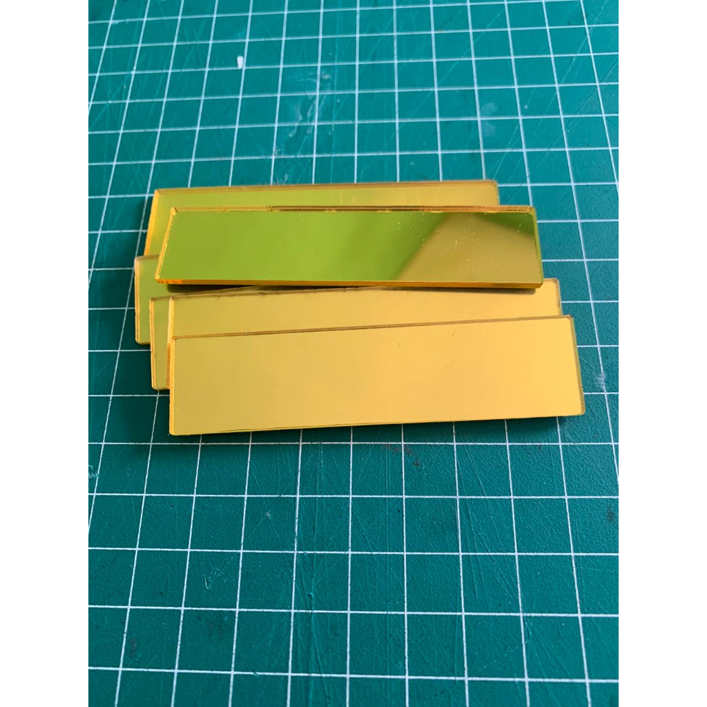 Jual Name Tag Polos / Papan Nama Dada Bahan Akrilik polos 8cm x 2 cm ...