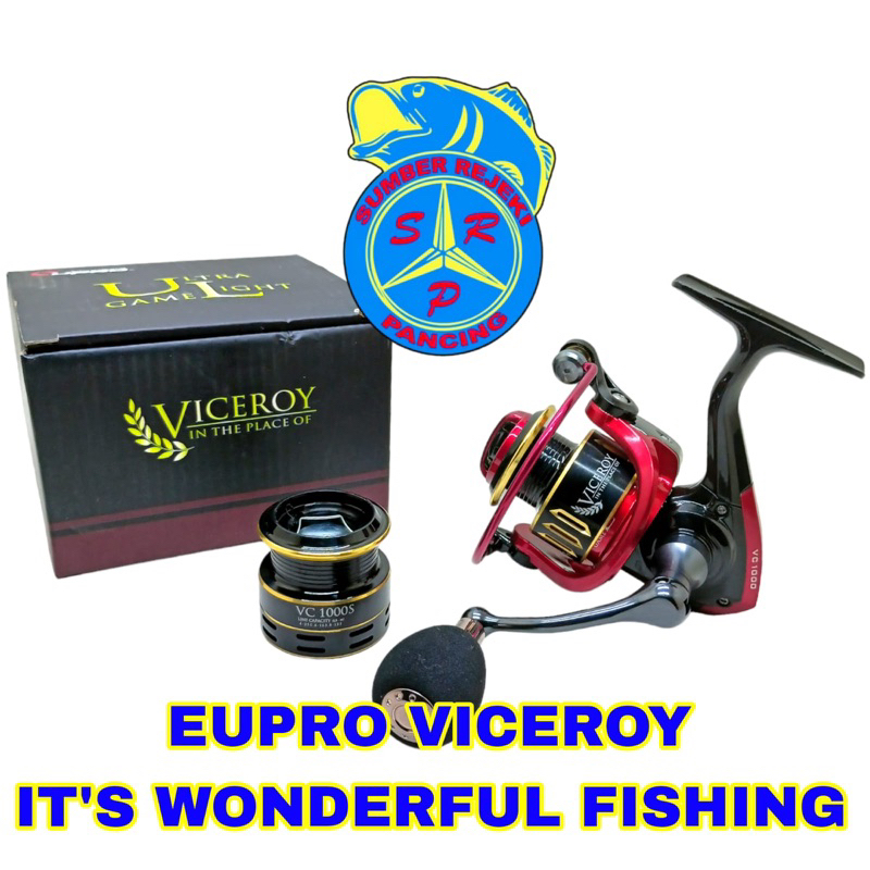 Jual Reel UL Eupro viceroy 1000 power handle dan double spool | Shopee ...