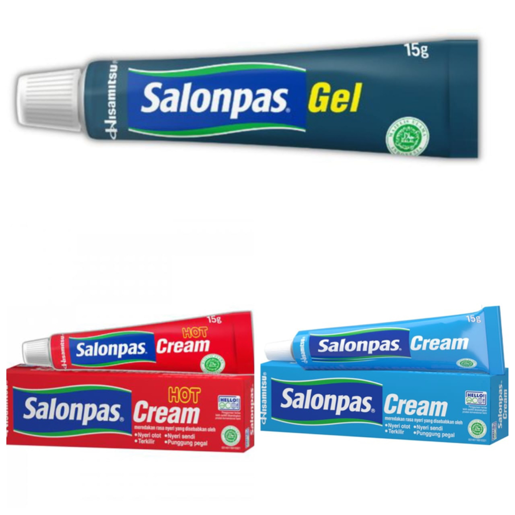 Jual SALONPAS CREAM HOT - SALONPAS GEL 15 gr | Shopee Indonesia