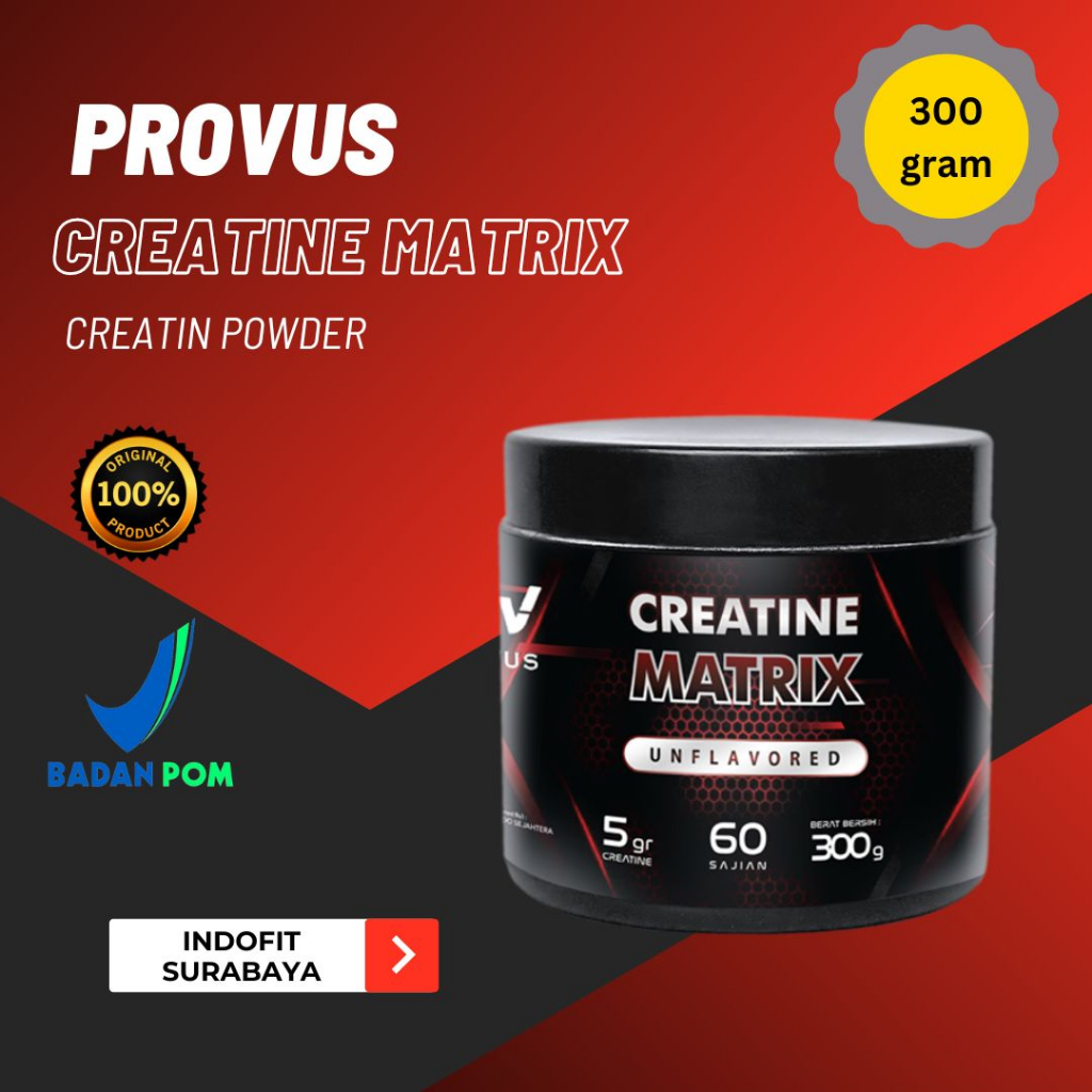 Jual Creatine Matrix Provus 300 gram Provus Creatine Monohydrate ...