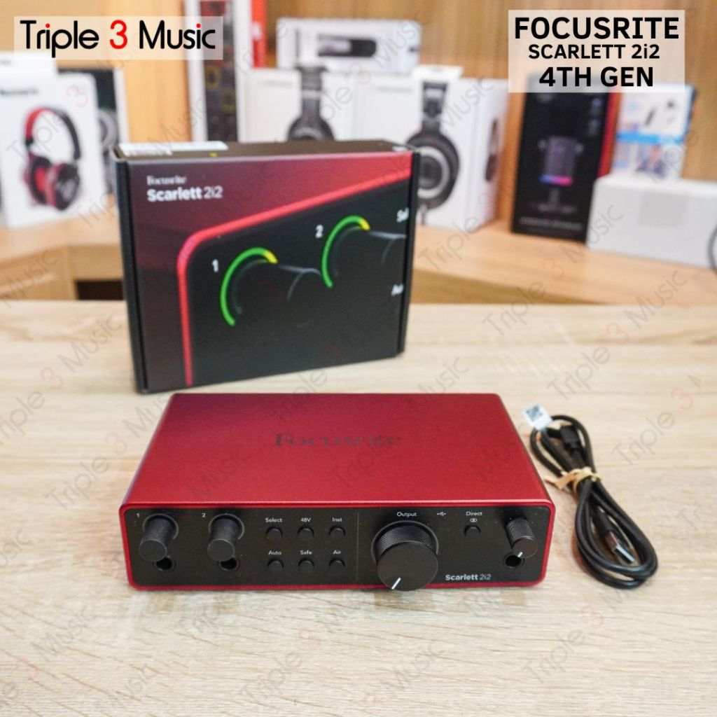 Jual Focusrite Scarlett 2i2 4th Gen USB Audio Interface ORIGINAL RESMI | Shopee Indonesia