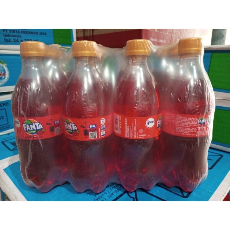 Jual Fanta 250ml 1 pack isi 12 botol / minuman soda / soft drink ...