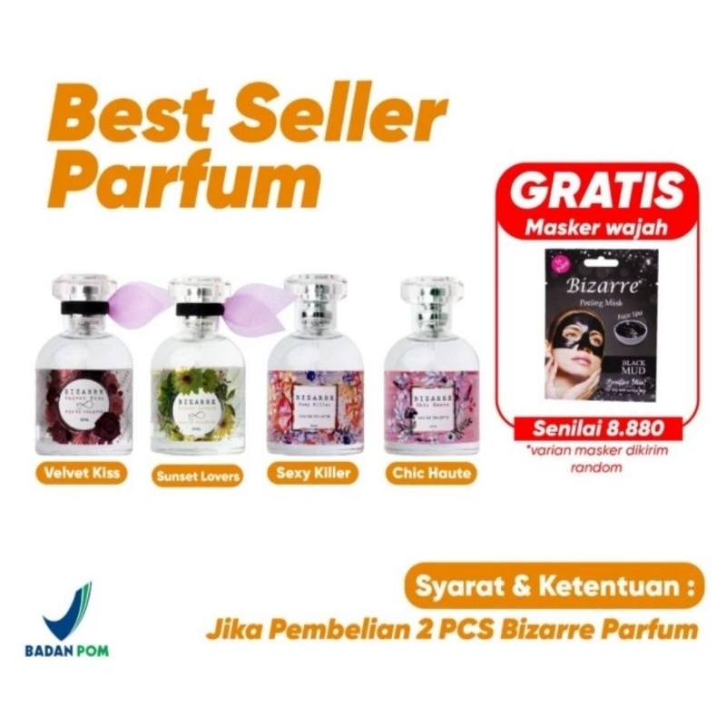 Jual BIZARRE Parfum Wanita Eau De Toilette/EDT 50 ml - Sunset Lovers ...