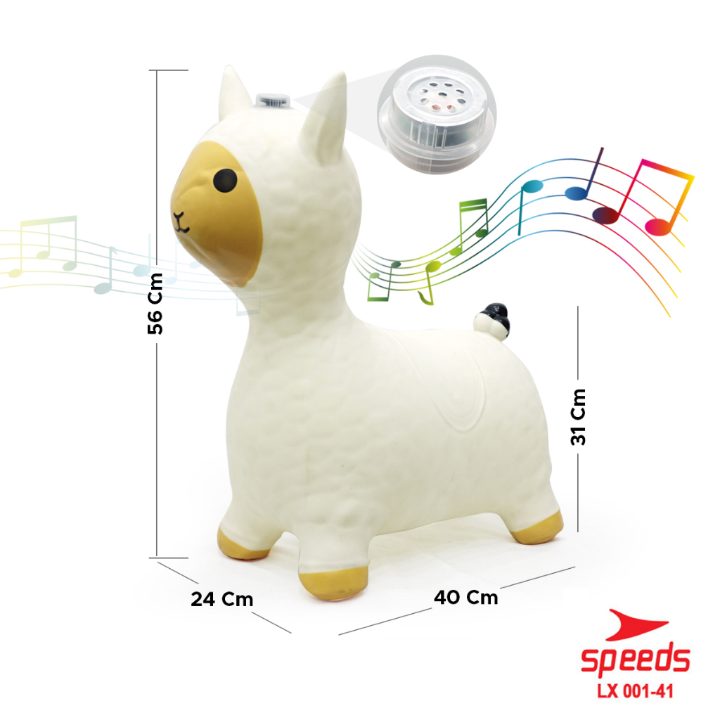 Jual SPEEDS Mainan Tunggangan Kuda Kudaan Karet Rocking Horse Animal ...