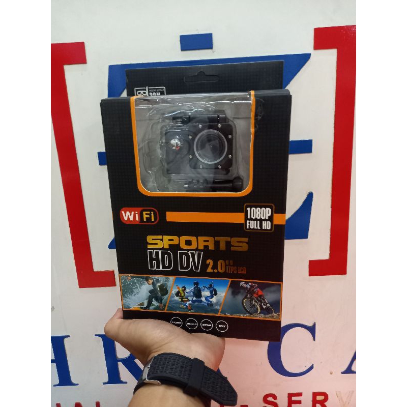 Jual Kamera/Camera Action Cam wifi 4k fullset new | Shopee Indonesia