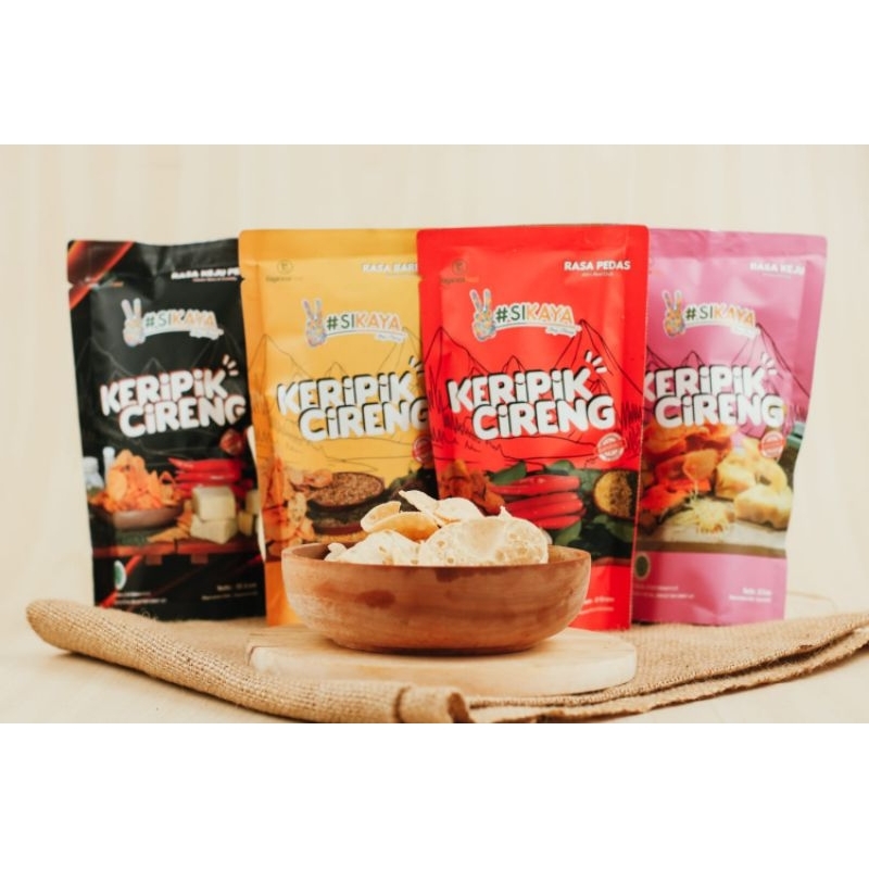 Jual Snack/Keripik cireng "SiKaya" Spicy/Pedas | Shopee Indonesia