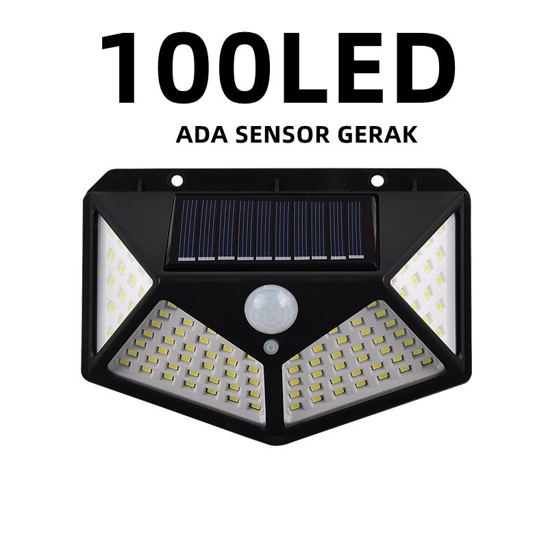 Jual LAMPU DINDING SOLAR 100 LED TENAGA SURYA SENSOR | Shopee Indonesia
