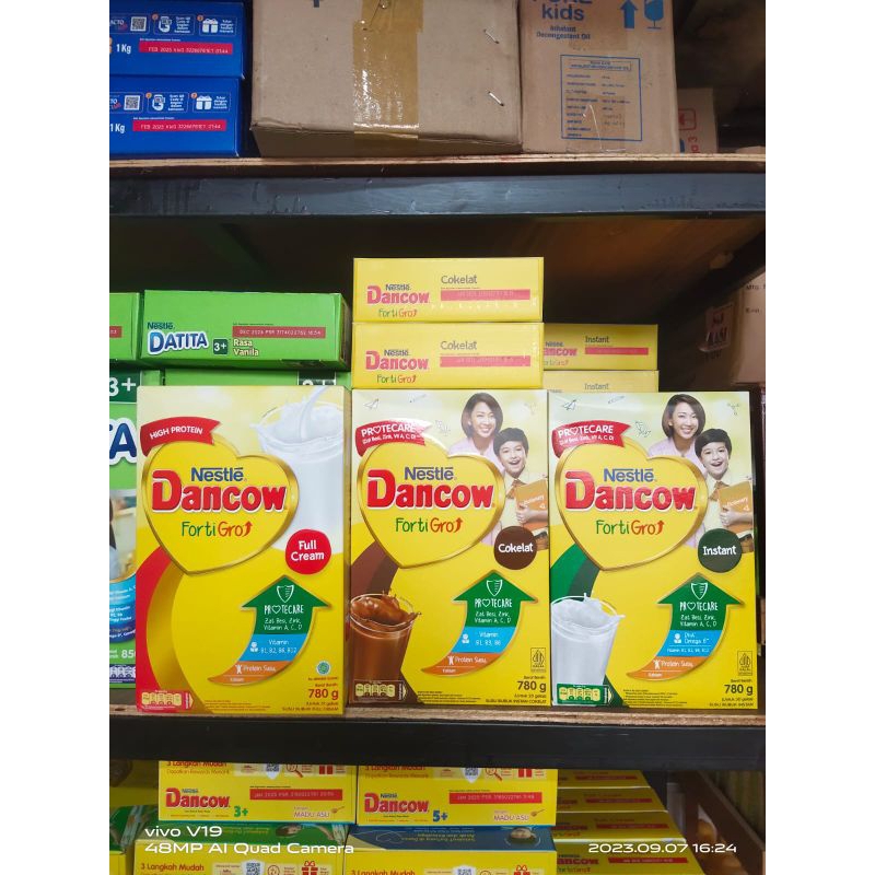 Jual Dancow fortigro instant,fullcream,coklat 780 gr | Shopee Indonesia