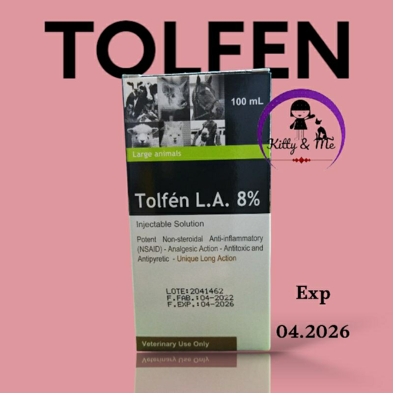 Jual TOLFEN LA 100 ML - TOLFENAMIC ACID 8% Anti Inflamasi Anti Piretik ...