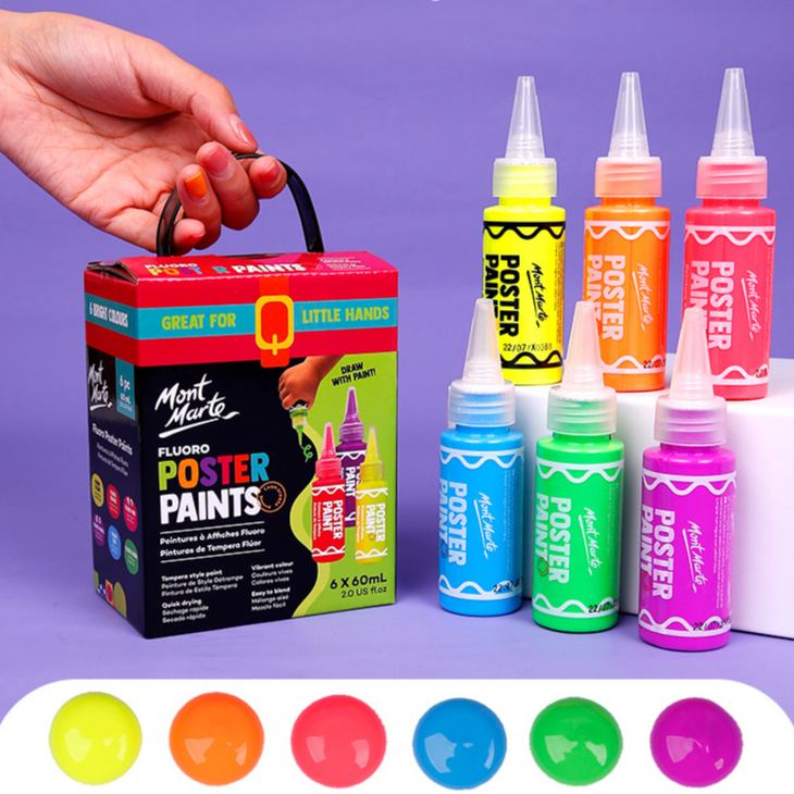 Jual Finger Paint Washable Poster Paint 6 Set Tinta Poster Untuk Anak ...