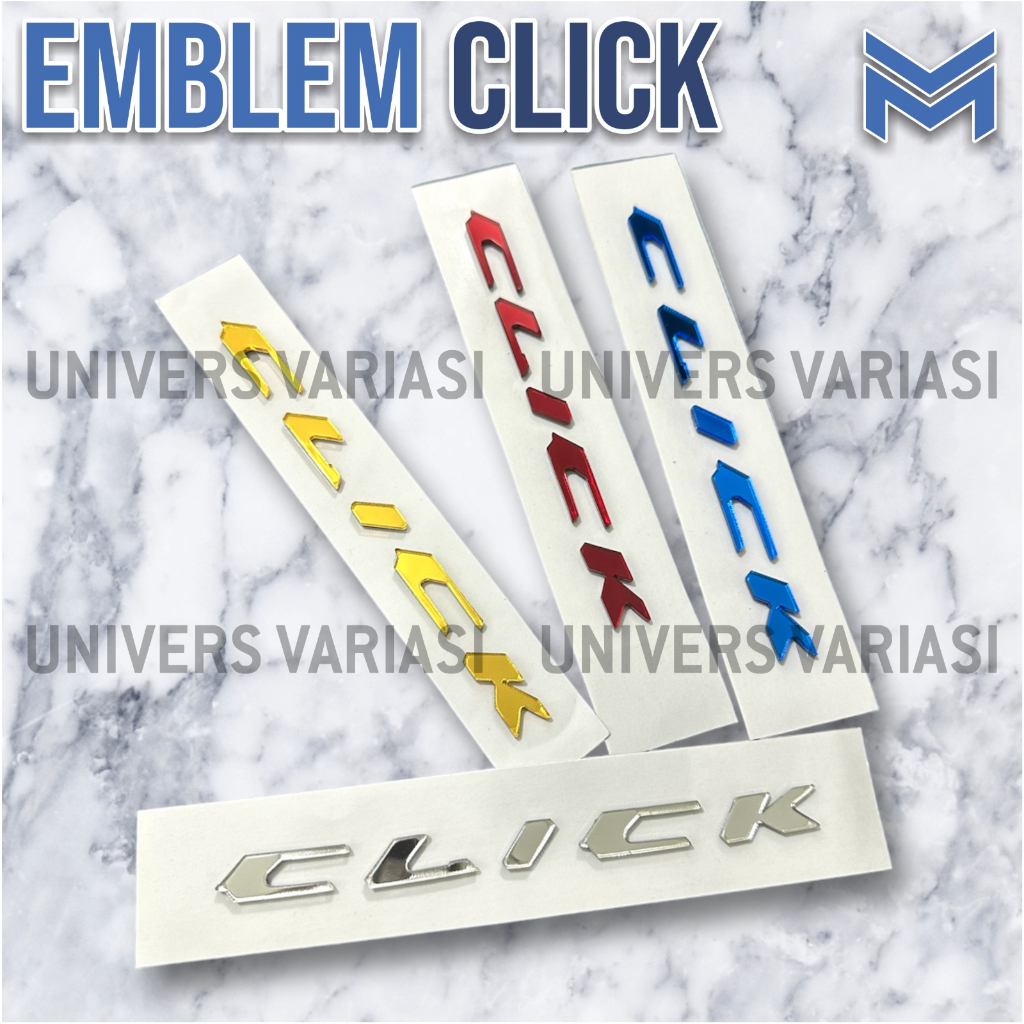 Jual EMBLEM CLICK HONDA 3D HARGA 2 BIJI / DECAL TIMBUL CLIK ORIGINAL ...