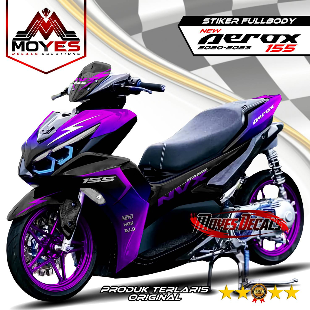 Jual Decal Sticker Variasi Fullbody All New Aerox 155 Connected - Dekal ...